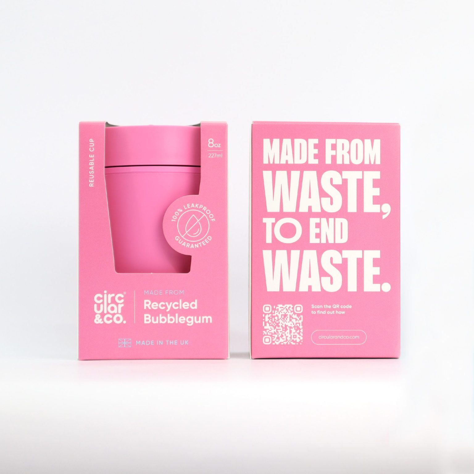 Bubble Gum Mug – 8oz Pink – Gumdrop Ltd